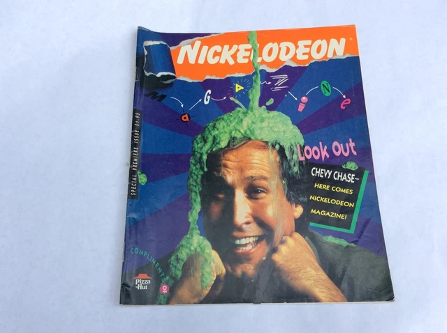 NICKELODEON MAGAZINE 90S First Premiere Issue Chevy Chase Pizza Hut ...