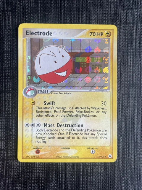 POKÉMON TCG ELECTRODE EX Hidden Legends 5/101 Reverse Holo Holo Rare - NM EUR 23,58 - PicClick IT