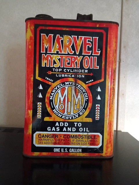 MARVEL MYSTERY OIL Can 1 Gallon - Gas & Oil---EMPTY 1950's $30.00 ...
