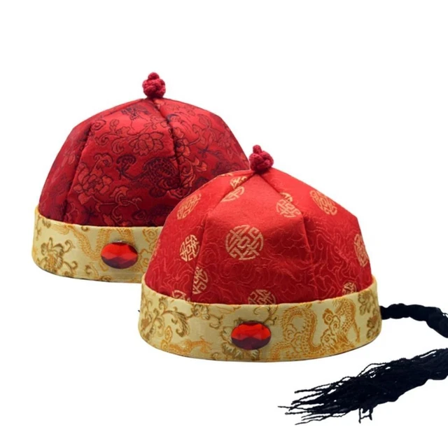 VINTAGE BEIJING OPERA Costume Cap Traditional Chinese Palace Prince Hat ...