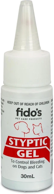 FIDO’S STYPTIC GEL 30Ml, Fast-Acting Hemostatic Gel for Pets, Quickly ...