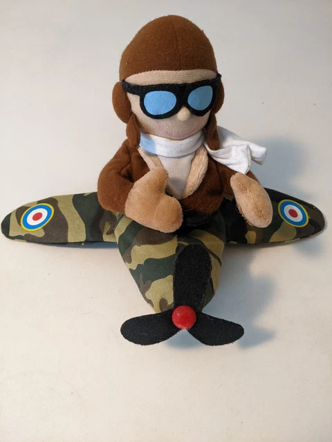 TELLATALE PUPPETS - Spitfire Aeroplane with Pilot - Plush Hand Puppet ...