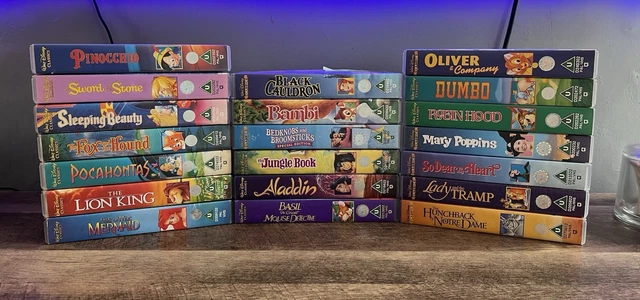 WALT DISNEY VHS Bundle 20 Tapes, 20 Disney Classics £94.32 - PicClick UK