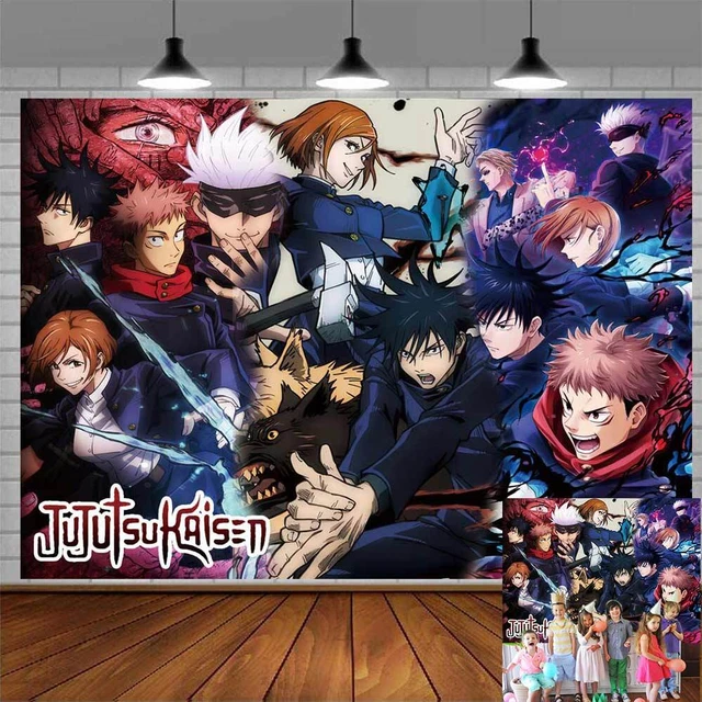 JUJUTSU KAISEN PARTY Supplies Birthday Decorations Backdrop Banner ...