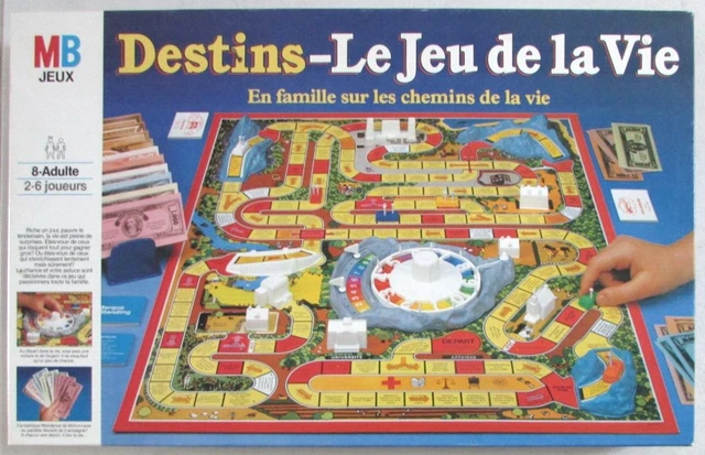 JEU DE SOCIÉTÉ Destins - Le Jeu de la Vie MB Jeux 1978, voir contenu ...