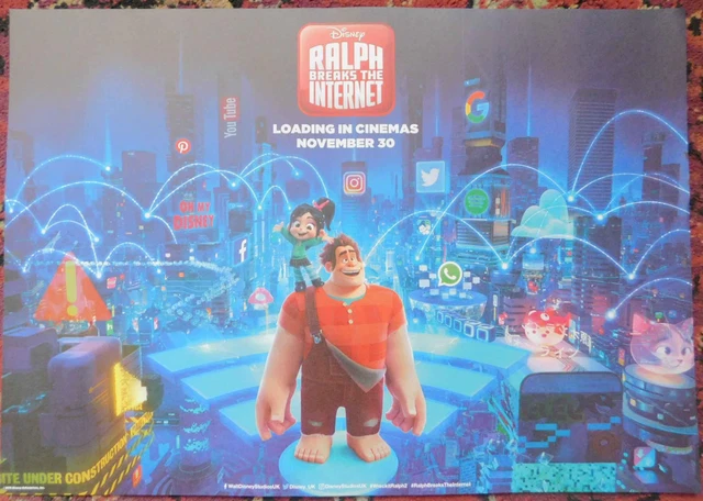 DISNEY PIXAR WRECK It Ralph Breaks The Internet Mini Cinema Promo ...