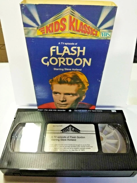 ULTRA RARE FLASH GORDON Kids Klassics VHS B/W TV EPISODE - STEVE ...