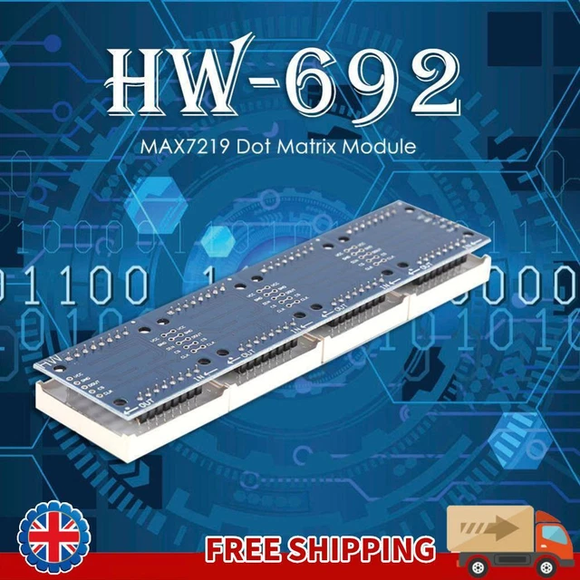MAX7219 DOT MATRIX Module Microcontroller LED Display Module 5V 8×8 for Arduino £6.59 - PicClick UK