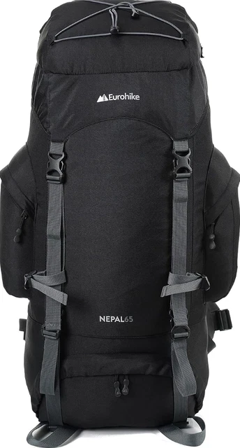 EUROHIKE NEPAL 85 Litre Rucksack Ventilated Back Panel Multiple Pockets ...