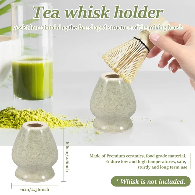 MATCHA BOWL AND Whisk Holder Set 500 ml Chawan Present for DIY Matcha paapN $24.89 - PicClick AU