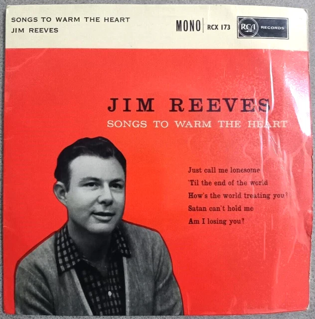 JIM REEVES – Songs To Warm The Heart, 7" 45rpm EP Vinyl Record EUR 7,27 ...