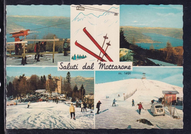 CARTOLINA SALUTI DA Mottarone Campi di Sci VEDUTINE AH1243 EUR 6,90 ...
