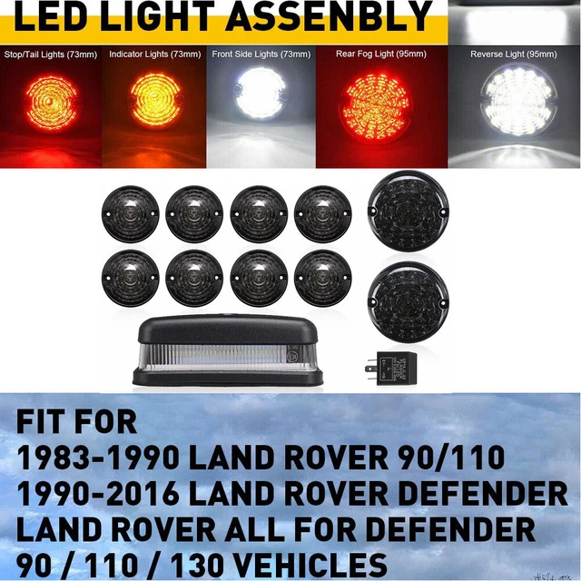 FOR LAND ROVER Series Defender 90 110 130 Indicator Side & Tail Light ...