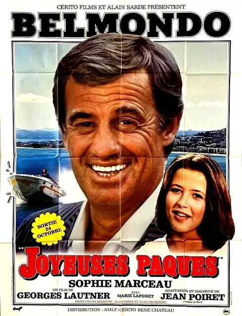JEAN-PAUL BELMONDO SOPHIE Marceau JOYEUSES PAQUES Georges Lautner 1984 ...