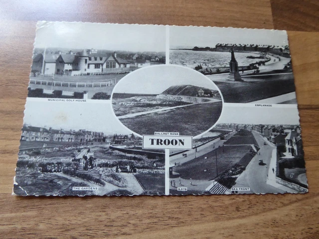 TROON MULTIVIEW AD Henderson Maybole Silver Gloss Series Postcard posted 1966 EUR 5,51 - PicClick FR