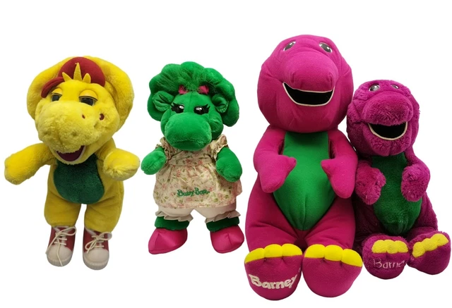 BARNEY THE PURPLE Dinosaur and Friends Bundle Talking Large Barney BJ ...