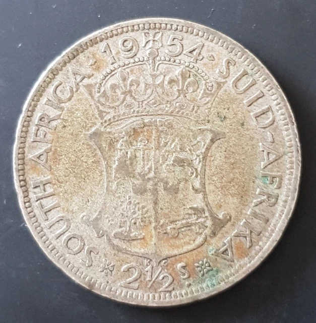 1954 SOUTH AFRICA 2 1/2 Shillings Silver Coin £10.00 - PicClick UK