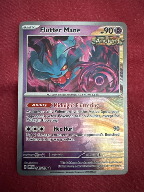 043/131 FLUTTER MANE - Prismatic Evolutions PokeBall Reverse Holo ...