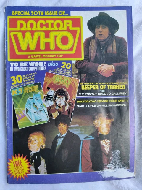 DOCTOR WHO MAGAZINE No 50. Marvel Monthly Special 50th Issue. Tom Baker ...