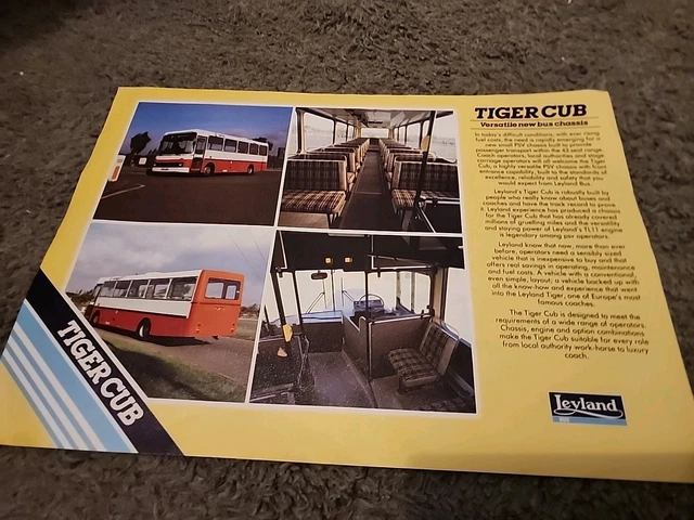 LEYLAND TIGER CUB Bus Chassis Poster Flyer £2.23 - PicClick UK