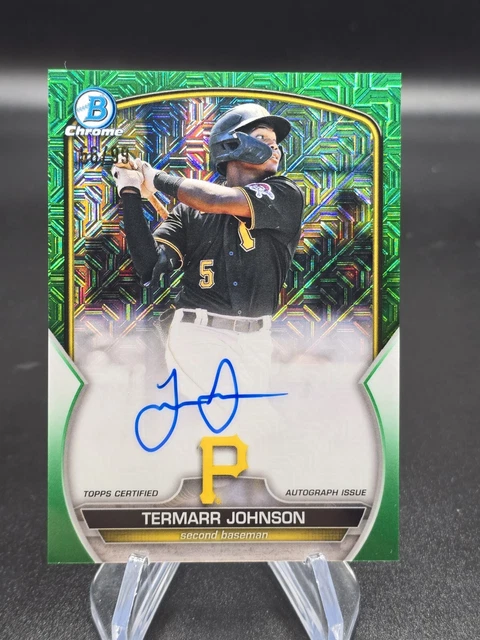 2023 BOWMAN CROMATO Termarr Johnson Verde Mega Mojo Rifrattore Auto/99 ...