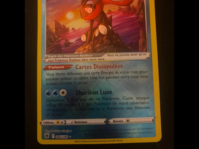 CARTE POKEMON AMPHINOBI radieux EUR 4,00 - PicClick FR