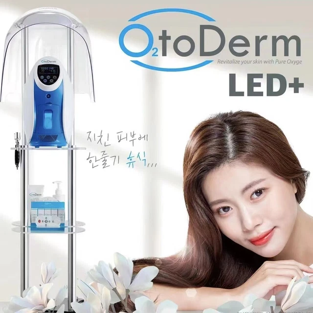 ORIGINAL KOREA O2TODERM Oxygen Facial With LED Dome Mask Therapy Beauty ...