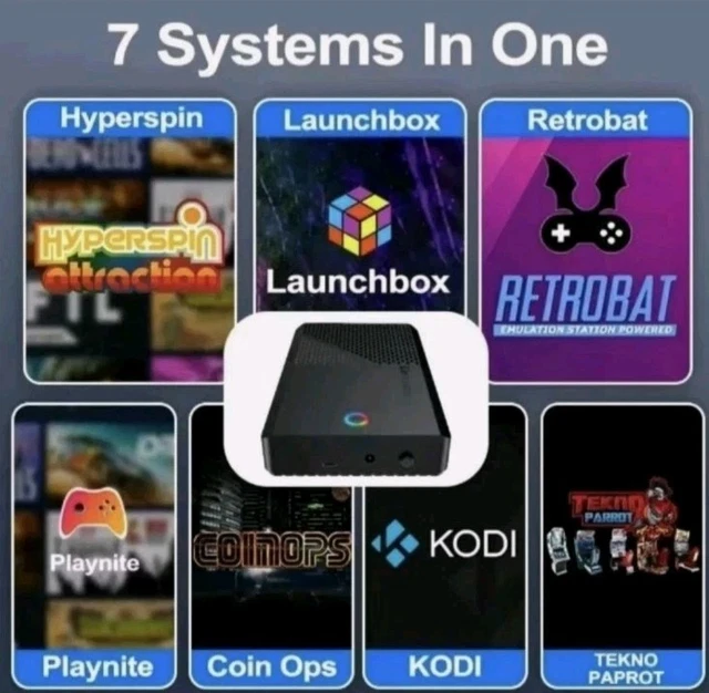 HYPERSPIN 14TB -TEKNO Parrot, Play Night, LaunchBox, Retrobat Hard ...