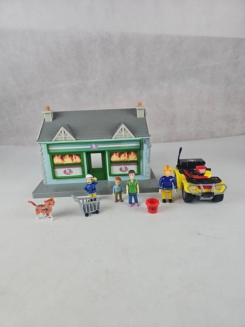 FIREMAN SAM TOY Bundle, Supermarket, Figures, 4x4 Bike, Playset ...