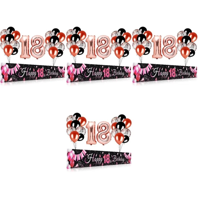 4 SETS ALLES Zum Geburtstag-Banner Digitales Aluminiumfolienballons EUR ...