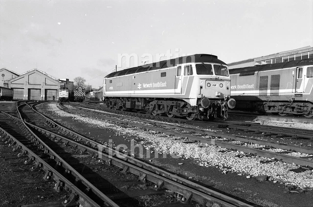 OLD OAK COMMON Class 47 47573 21.1.89 John Vaughan Negative RN389 £2.99 ...