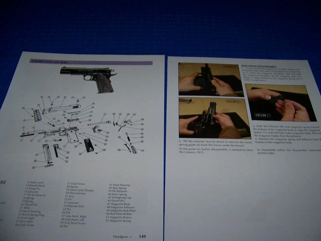 UMAREX COLT 1911 Rail Pistol..disassembly & Exploded View/Legend (153Dd ...