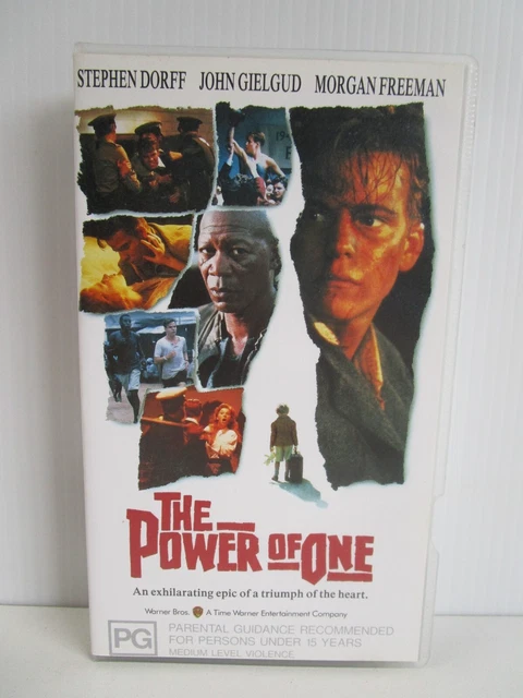 THE POWER OF One, VHS Tape, Morgan Freeman, Vintage Video, Movie, PG ...