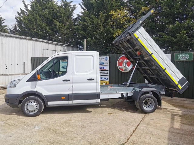 FORD TRANSIT TIPPER utility cab t350 one council owner from new £8,990. ...