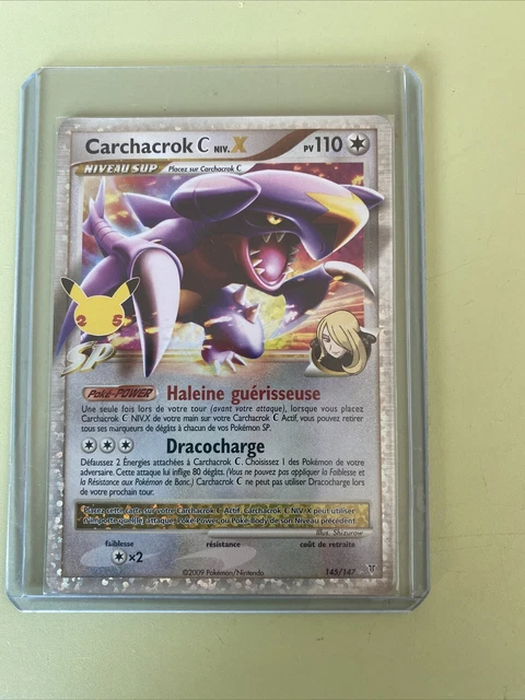 CARTE POKEMON CARCHACROK Niv X 145/147 25 Ans Célébrations EUR 19,00 ...