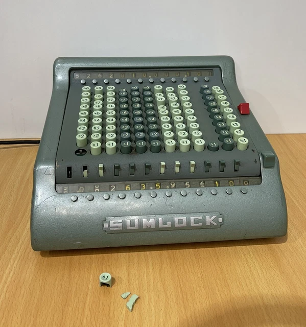 VINTAGE SUMLOCK COMPTOMETER/CALCULATOR Retro Bell punch Company Please Read £129.99 - PicClick UK