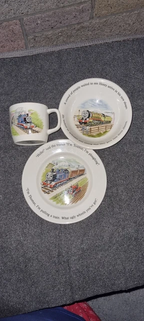 THOMAS THE TANK engine 3 piece set wedgewood,cup,plate,bowl £19.99 ...