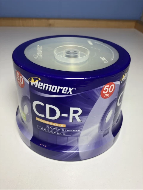 MEMOREX MUSIC CD-R 50 Pack Spindle 52X 700 MB 80 Min Blank Recordable ...