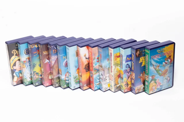 WALT DISNEY CLASSICS VHS Collection BUNDLE in Official Embossed Blue ...
