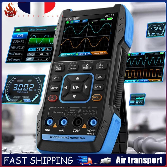 # MINI OSCILLOSCOPE Multimeter 3 in 1 Signal Generator 10MHZ 50MS/s ...