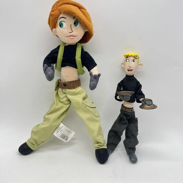 DISNEY KIM POSSIBLE & Ben Bendable Posable Plush Vintage Toy Rare $44. ...