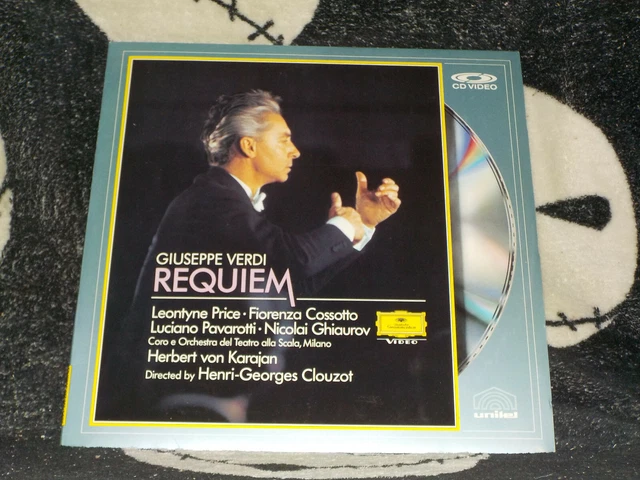 VERDI REQUIEM COSSOTTO/PAVAROTTI/GHIAUROV Teatro alla Scala Karajan ...
