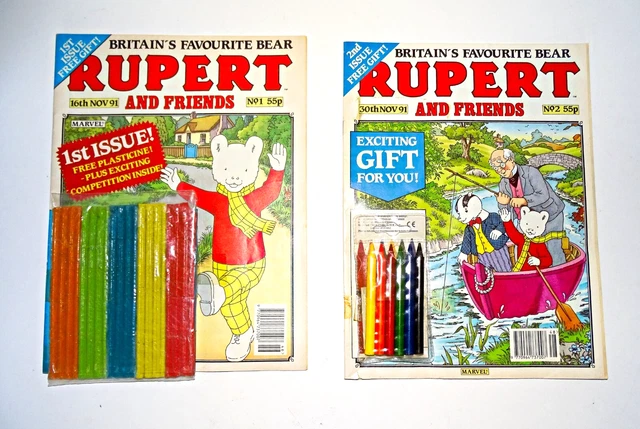 RUPERT AND FRIENDS - Fortnightly Marvel Comic - 1991 to 1993 - Mint ...