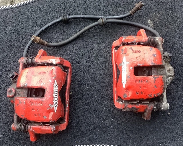 BMW MINI R53 R52 R50 R56 ?JCW Genuine Front Wheel Brake Calipers. (ML48 ...