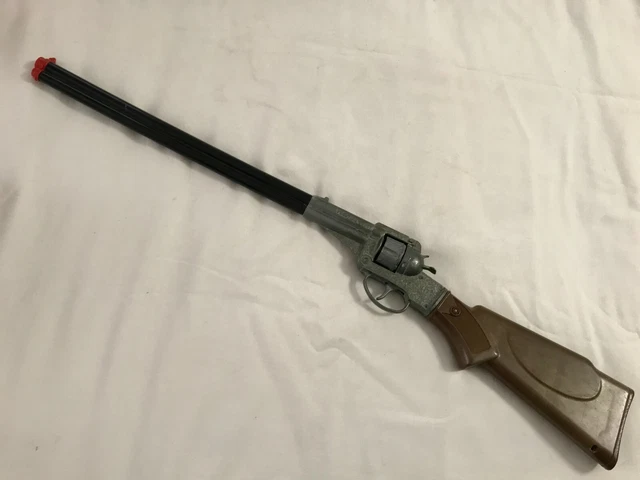 VINTAGE DIE CAST Lone Star Frontier Scout Crescent Toy Cap Rifle Gun ...