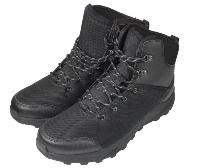 MENS SHOES SIZE 12 Shoes Boots All in Motion Lawson Hiker Winter Black ...