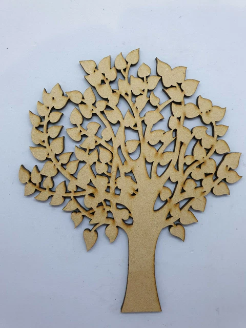 MDF FAMILY TREE Laser Cut Wooden Craft Blank Wedding Tree 4 EUR 3,47 ...
