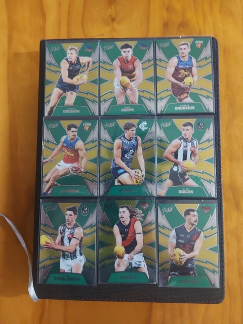 2024 AFL FOOTY Stars Kmart Luminous Green & Gold X 31 No Doubles $200.00 - PicClick AU