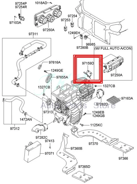 971592E250 HVAC HEATER Blend Door Actuator Motor For HYUNDAI TUCSON ...