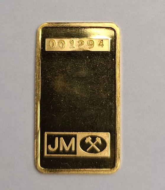 SCOTIABANK JM JOHNSON Matthey 5 Grams Gold Bar S/N 001294 $1,100.00 ...